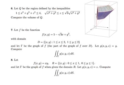 solved 6 let q be the region defined by the inequalities