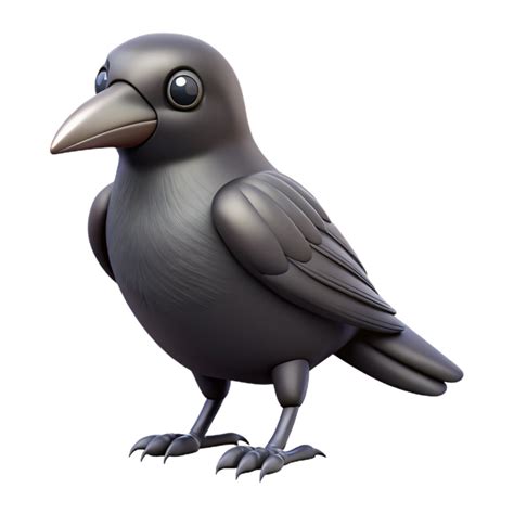 Gorgeous Passionate Elegant A Crow American Crow No Background With