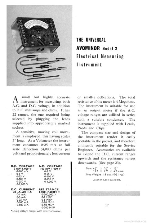 Avo Electrical Testing Instruments