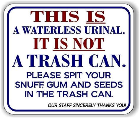 Please Do Not Spit In Trash