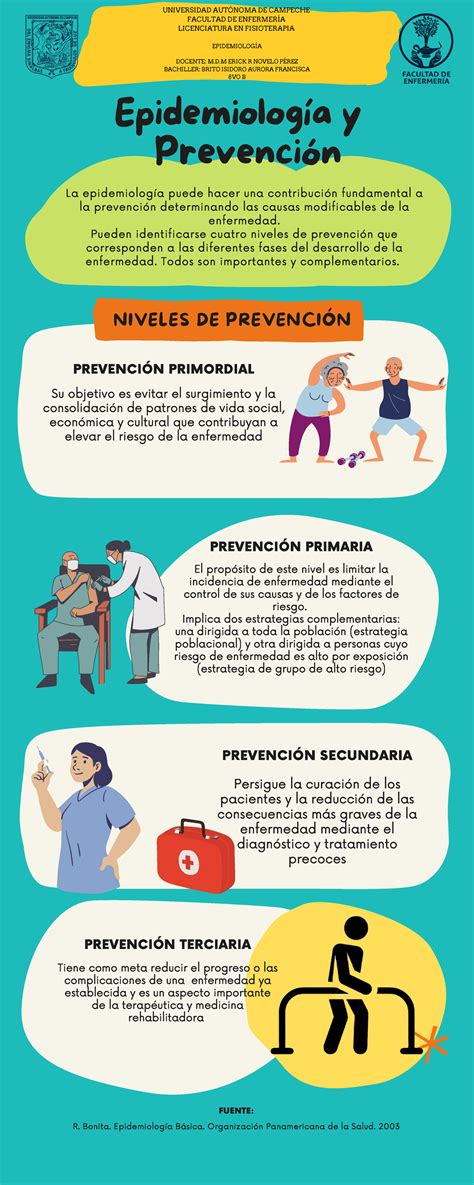 Infografía Niveles De Prevención Epidemiología Y Prevención