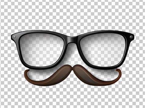 Overhead Glasses With Mustache April Fool Concept Premium Ai