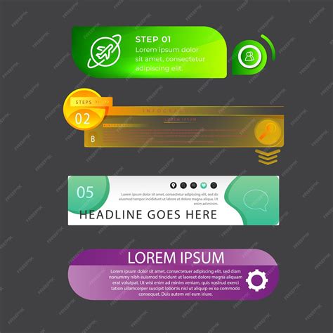 Premium Vector Steps Business Data Visualization Timeline Process Infographic Template Design