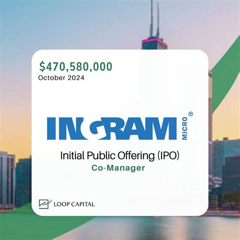 Loop Capital Markets Is Pleased To Have Acted As A Co Manager On Ingram Micros Nyse Ingm