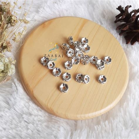 Silver Crystal Limiter 6mm And 8mm 25pcs Shopee Philippines