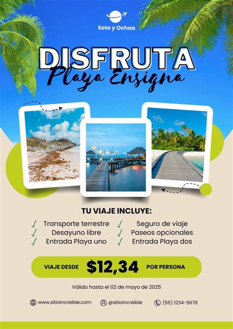 Plantillas De Afiche De Viajes Gratis Para Editar Canva