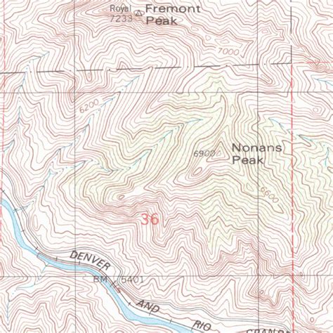 Royal Gorge Co 1980 24000 Scale Map By United States Geological