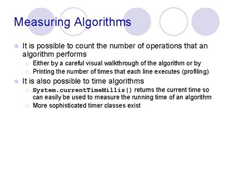 algorithm analysis objectives l determine the running time