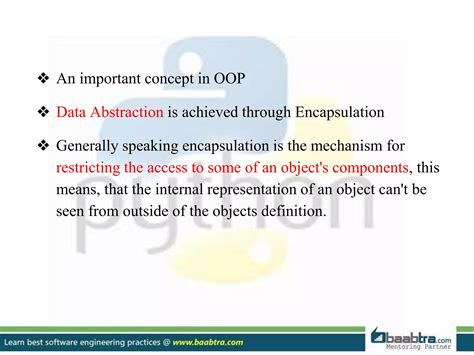 Oop Concepts In Python Pptx