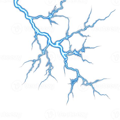 Close Up Lightning Strike Illustration