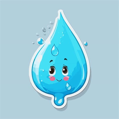 Ware Drop Cartoon Vector Premium Ai Generated Vector