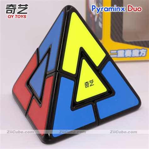 Qy Tiles Pyraminx Duo Triangle Tower Cube Puzzle Intellectual Toy