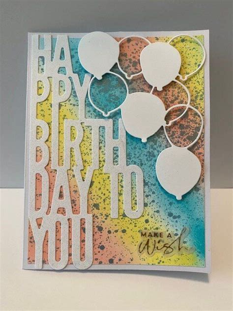 Happy Birthday Card With Balloons