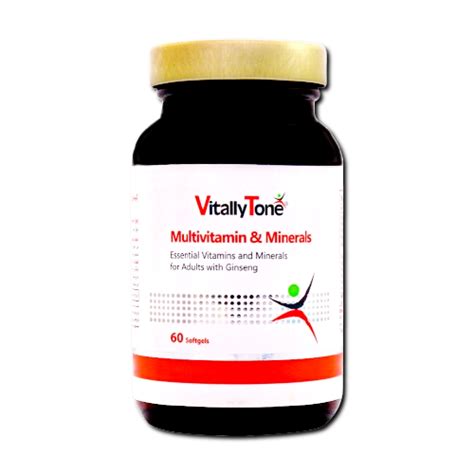 کپسول ژلاتینی نرم مولتی ویتامین و مینرال 60 عددی ویتالی تون