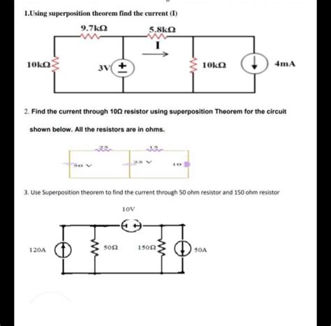 video solution using superposition theorem find the current i 9 7kÎ