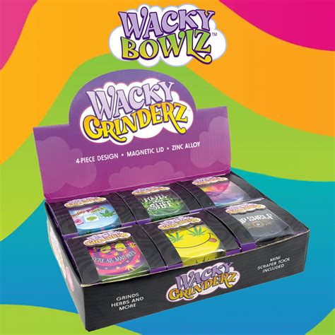 Wacky Grinders 63mm Good Vibes Set 12ct Display