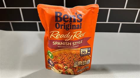 Bens Original Spanish Style Ready Rice 90 Sec Cook Time Youtube