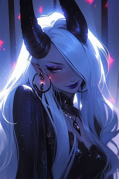 Demon Woman Personaggi Femminili Illustrazione Fantasy Personaggi