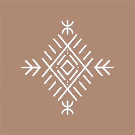 Illustration Amazigh Moroccan Tattoo Symbols Amazigh Symbol Tattoo