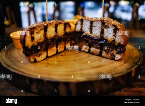 Fast Food Hamburger Special Veal Prepared Hamburger French Fries And