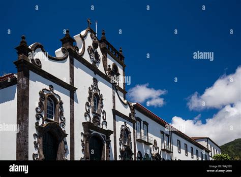 Portugal Azores Sao Miguel Island Vila Franco Do Campo Igreja