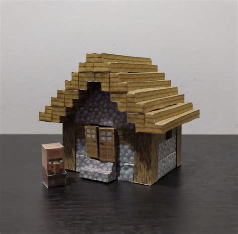 Village Minecraft Papercraft House Papercraft Houses Minecraft The