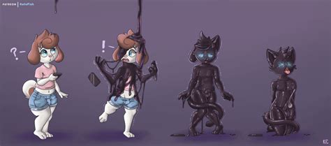 Rule 34 Absurd Res Anthro Black Latex Blue Eyes Bodily Fluids Canid