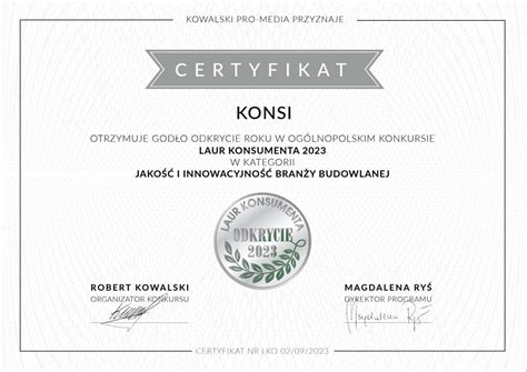 Laur Konsumenta Odkrycie Roku 2023 Konsi Feel The Balance