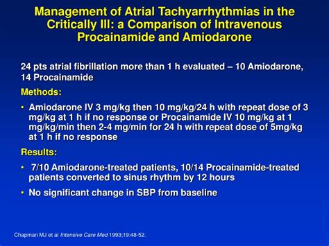 Ppt Intravenous Amiodarone For Supraventricular Tachycardias The Best
