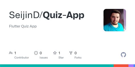 GitHub SeijinD Quiz App Flutter Quiz App