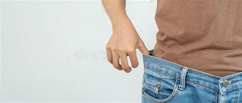 Diet Woman On Weight Scale Results Of Diet Beautiful Shape Reduced