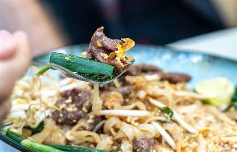 Pad Thai Phat Thai Or Phad Tha Asian Noodles Chinese Rice Pasta With