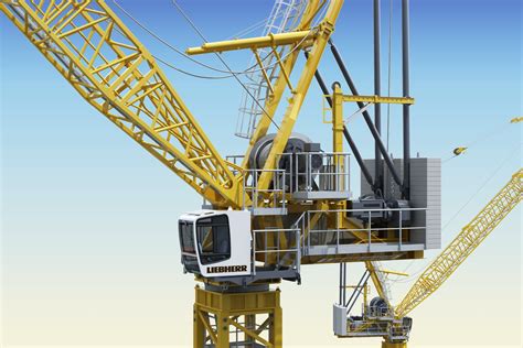 3d Model Tower Crane Liebherr 710 Hc L Litronic Luffing Turbosquid
