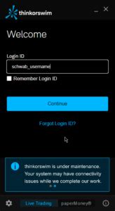 How To Login To Thinkorswim Using Your Schwab Account
