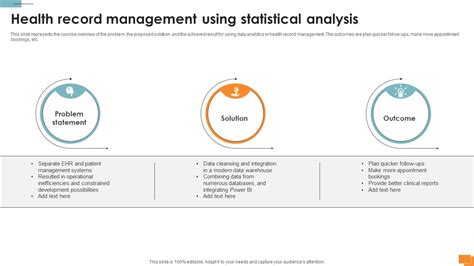 Statistical Tools For Evidence Health Record Management Using Statistical A
