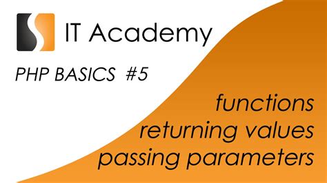 Php05 Easy Php Tutorial And Lesson Functions Returning Values