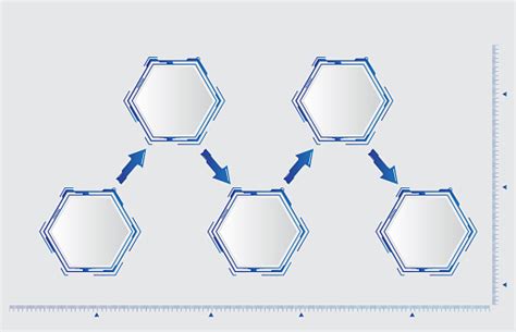 육각형 Hud Ui 디스플레이 타임 라인 주제 프리젠 테이션 인포 그래픽 벡터의 인포 그래픽 흰색 템플릿 0명에 대한 스톡 벡터