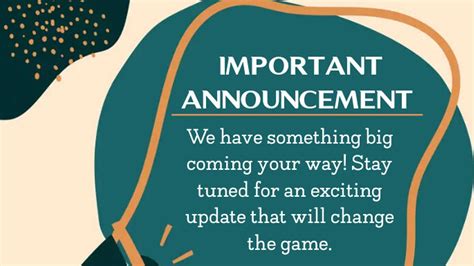 Announcement Template Design
