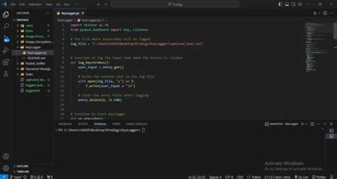 Judith Ochuba On Linkedin Python Keylogger Programming Internship Ethicalhacking…