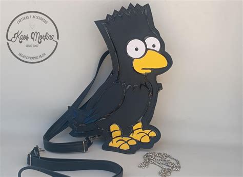 Bart Simpson The Raven Purse Bag Backpack Crossbody Etsy