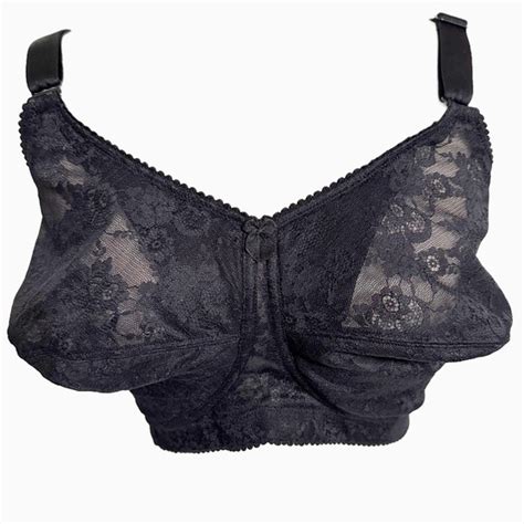 Elila Intimates And Sleepwear Elila Black Lacey Wireless Soft Cup Bra
