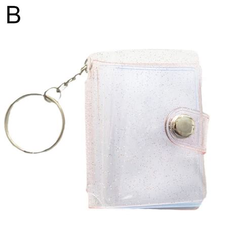 1xbag Photo Album Keychain Photo Holder Key Rings Photos Card Holder