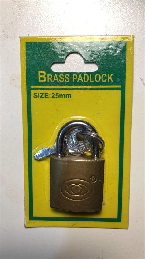 Brass Padlock Size 25mm Mart31