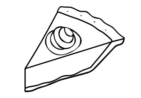 Pumpkin Pie Slice Coloring Page