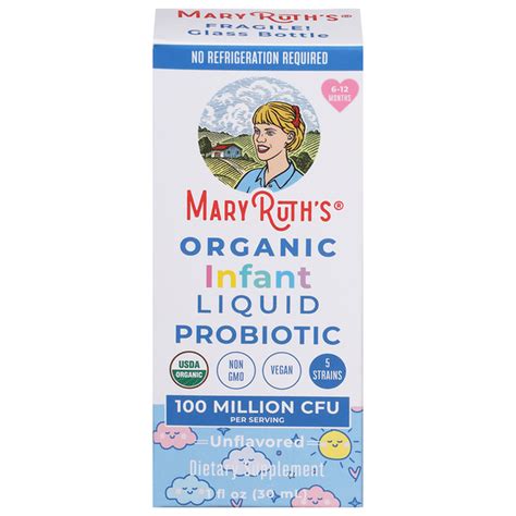 Maryruths Liquid Probiotic Organic Infant 100 Million Cfu