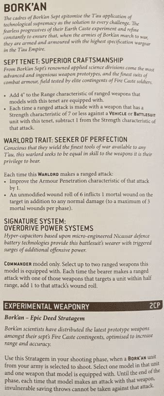 New Tau Codex Farsight And Septs 40k Rules Spotted