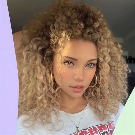 A Close Up Of A Woman With A Curly Hair And A White Shirt Seaart Ai