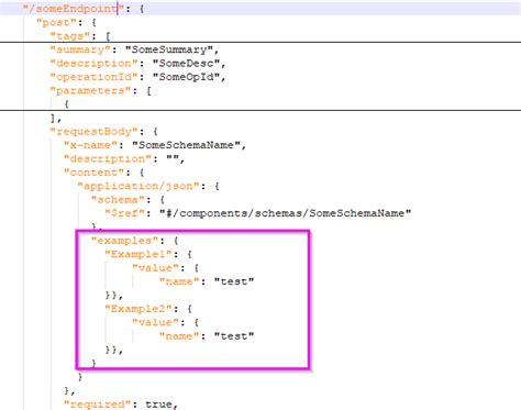 Support Multiple Labeled Examples · Issue 310 · Fastendpoints