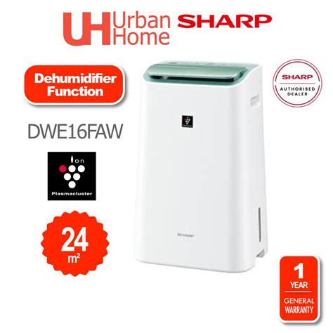 Sharp Plasmacluster 2 In 1 Air Purifier With Dehumidifier Function Dwe16faw Shopee Malaysia