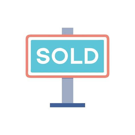 Sold Sign Icon For Real Estate 57080018 Vector Art At Vecteezy
